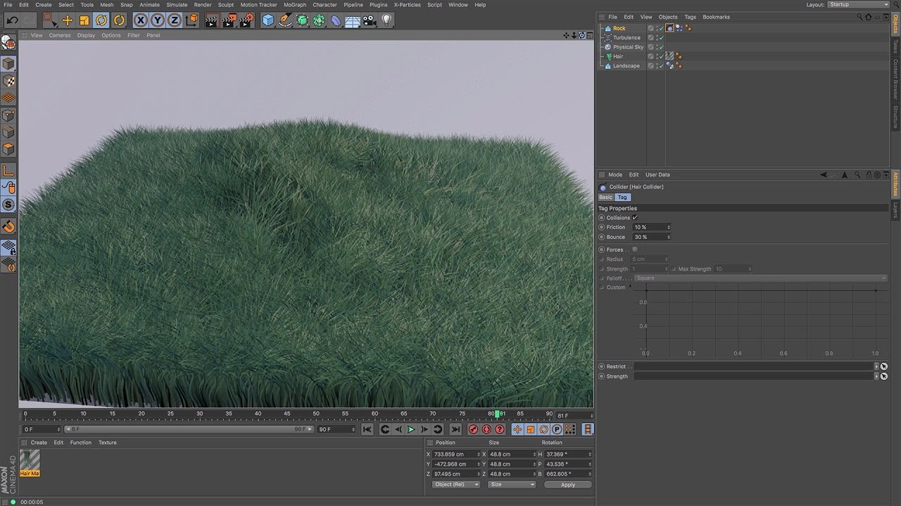 How To Create Realistic Grass In Cinema 4D - ITS